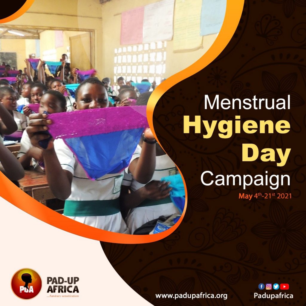 MENSTRUAL HYGIENE DAY CAMPAIGN 2021 – Padup Africa